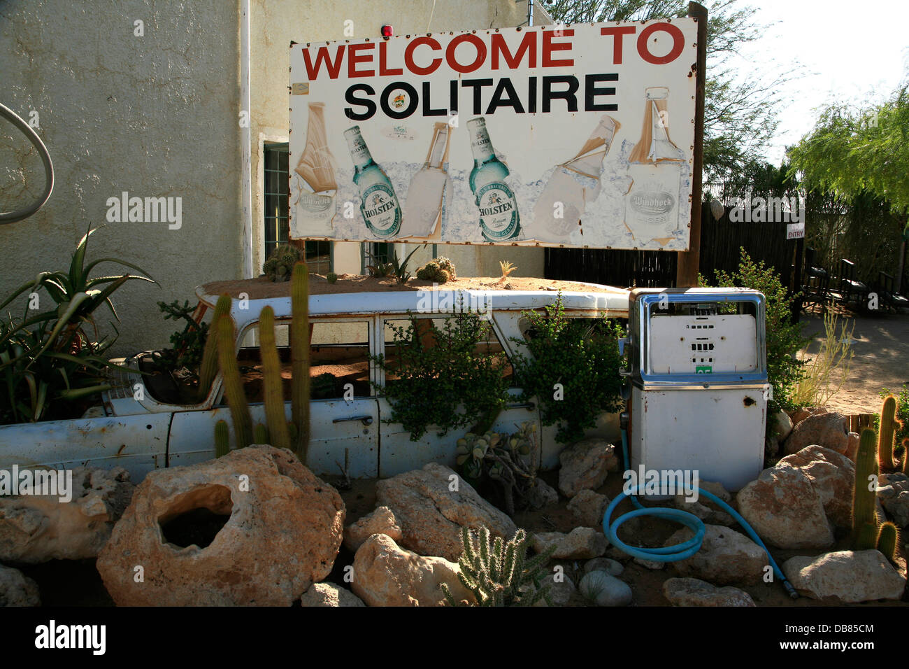 run down petrol station, Solitaire, Namibia Stock Photo - Alamy