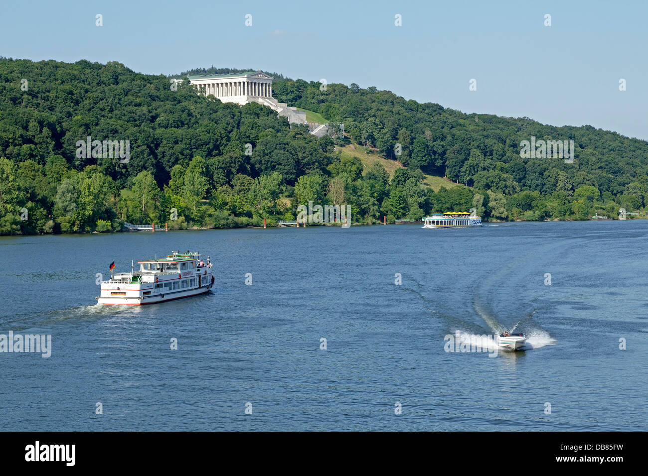 Walhalla and River Danube, Bavaria, Germany Stock Photo - Alamy