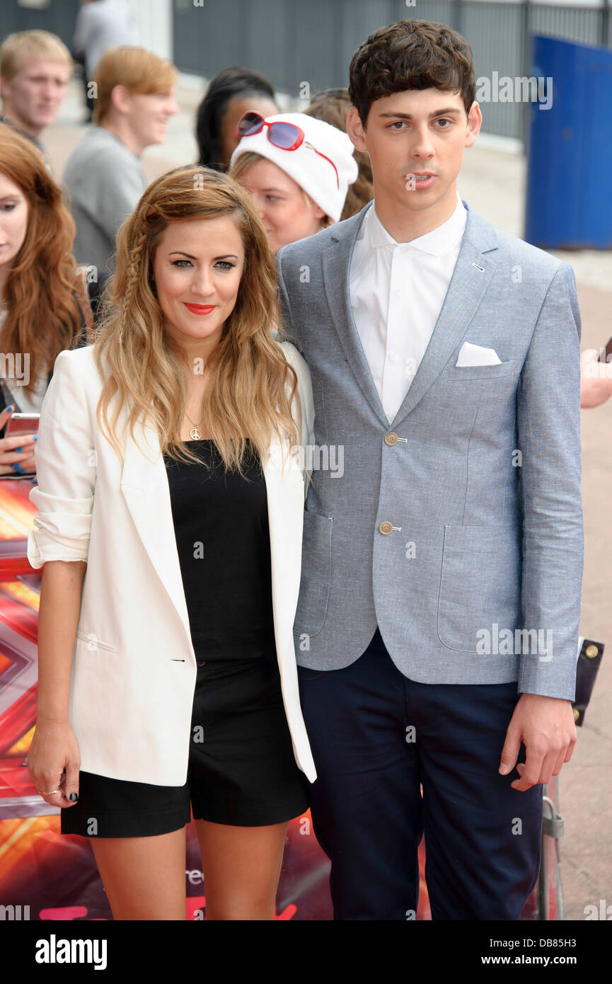 British presenters, Caroline Flack and Matt Richardson arrive for the ...