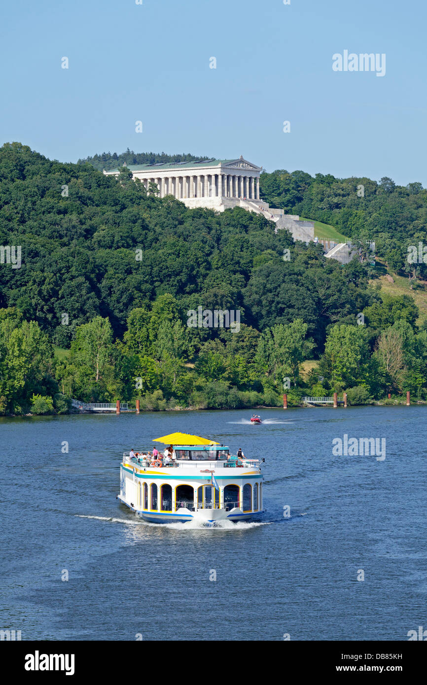 Walhalla and River Danube, Bavaria, Germany Stock Photo - Alamy