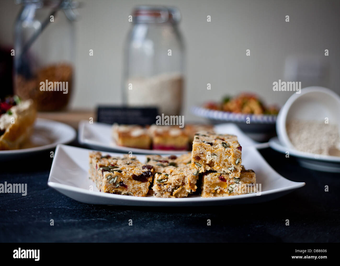 Café food display Stock Photo - Alamy