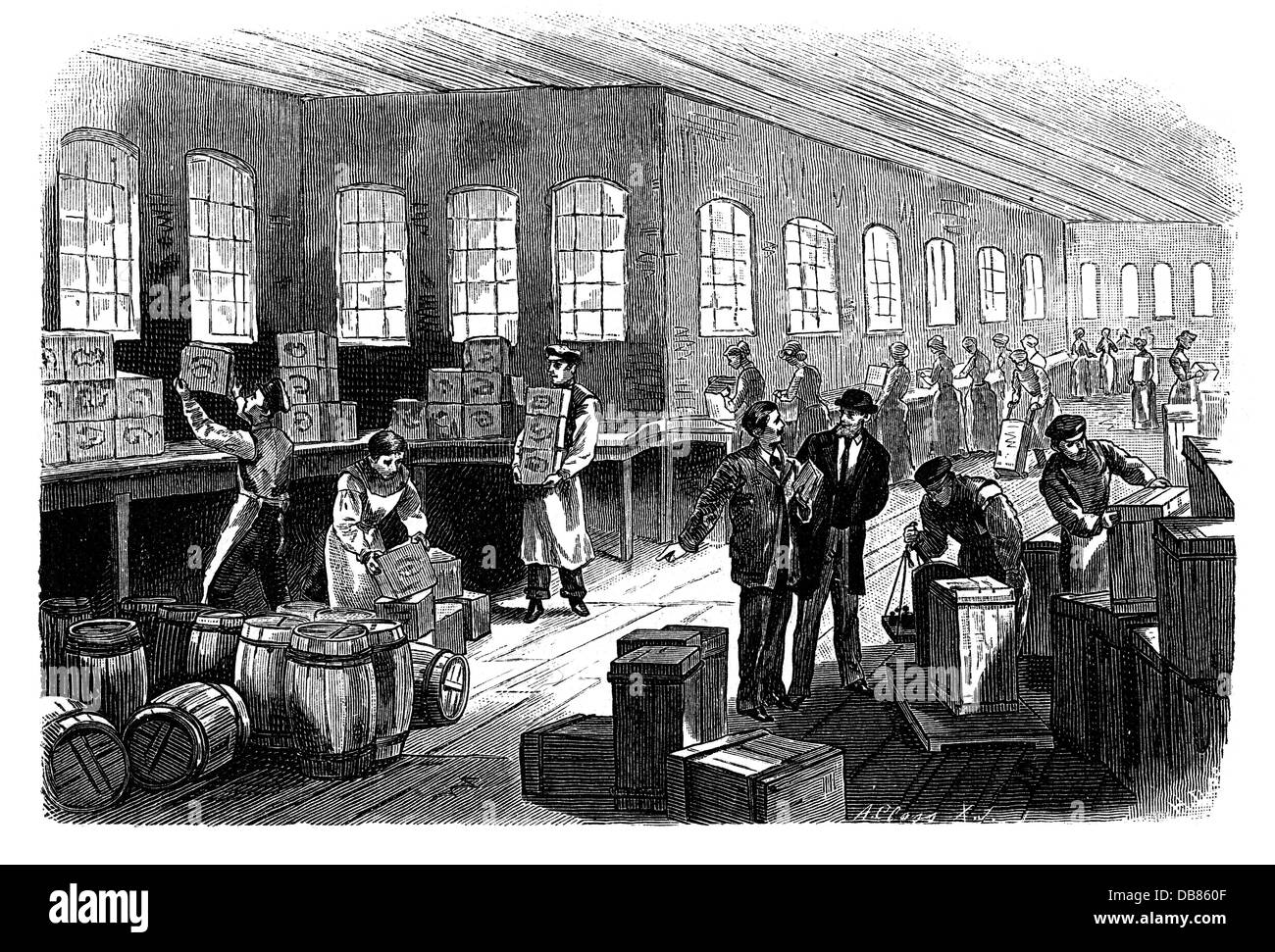 Factory interior 19th century hi-res stock photography and images - Alamy