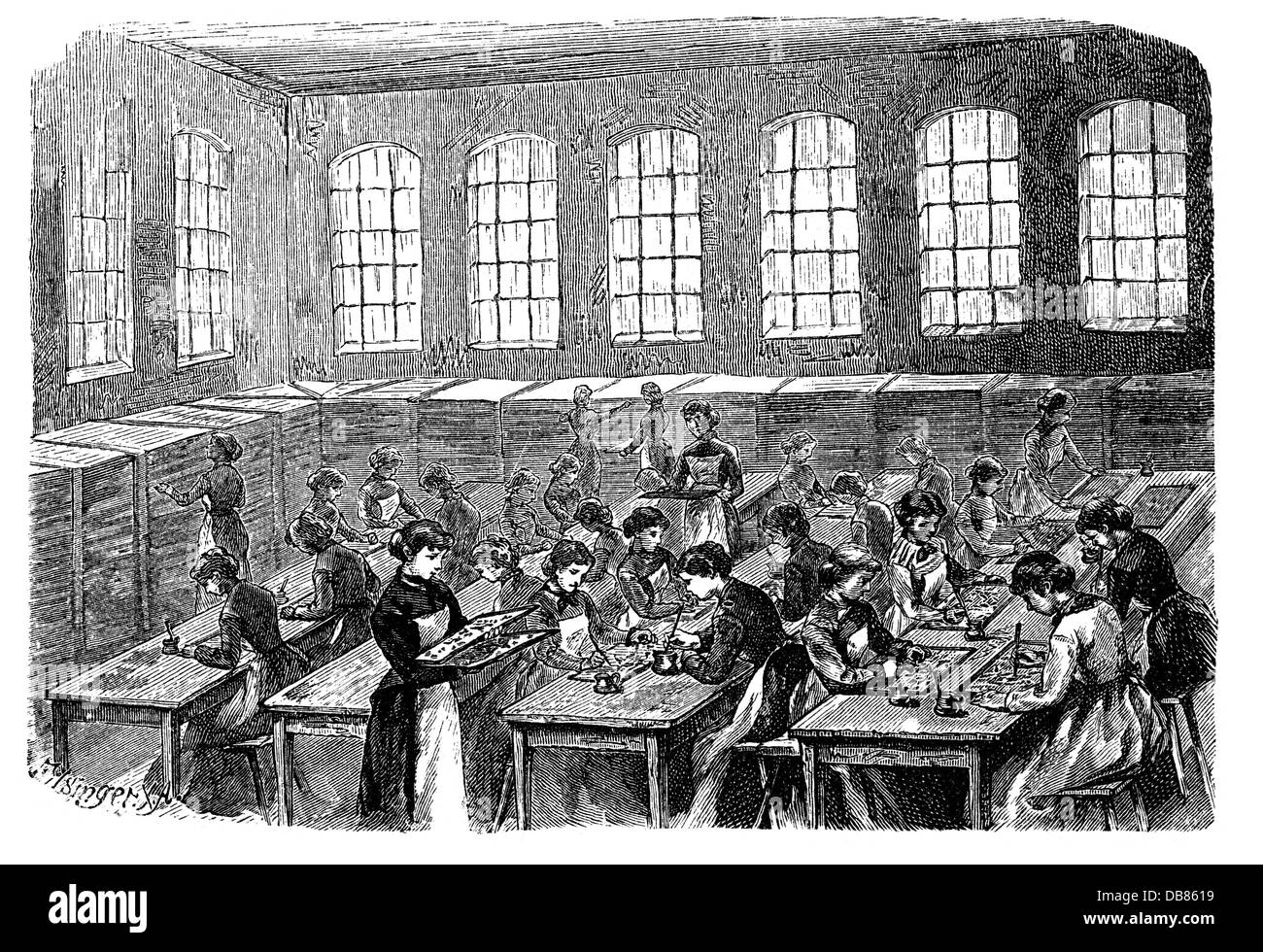 Factory interior 19th century hi-res stock photography and images - Alamy