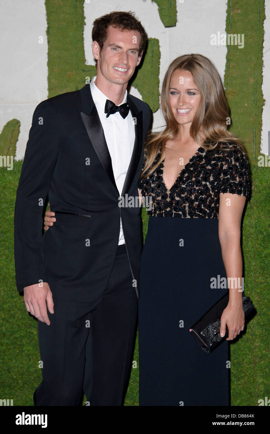 Andy Murray, and his partner Kim Sears arrive for the Wimbledon ...