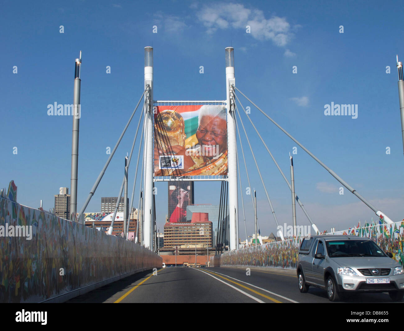 Nelson Mandela Bridge, Johannesburg Stock Photo - Alamy
