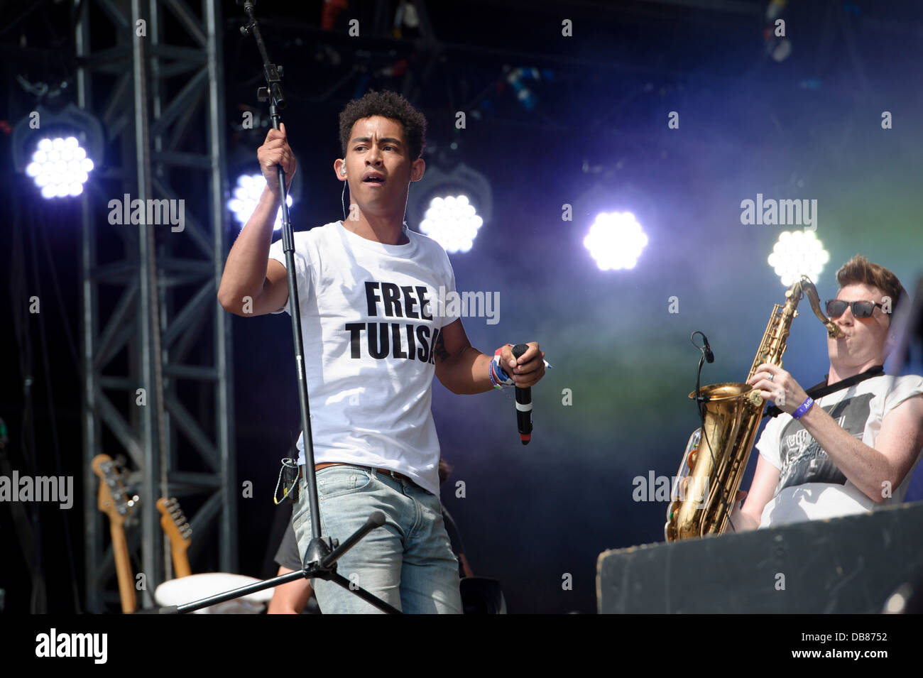 Jordan "Rizzle" Stephens from British hip hop duo, Rizzle Kicks ...