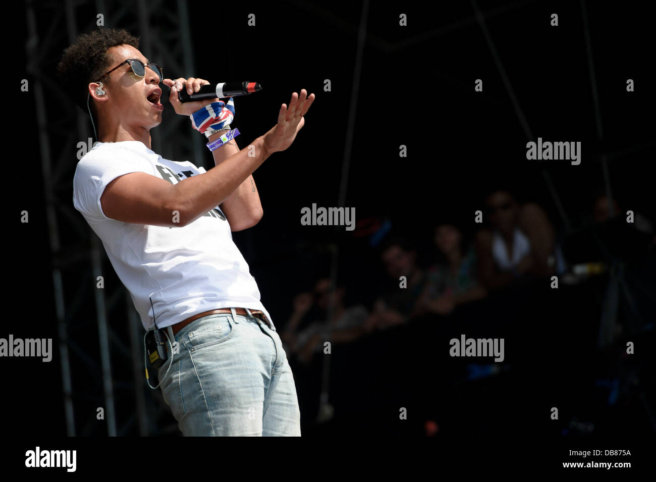 Jordan "Rizzle" Stephens from British hip hop duo, Rizzle Kicks ...