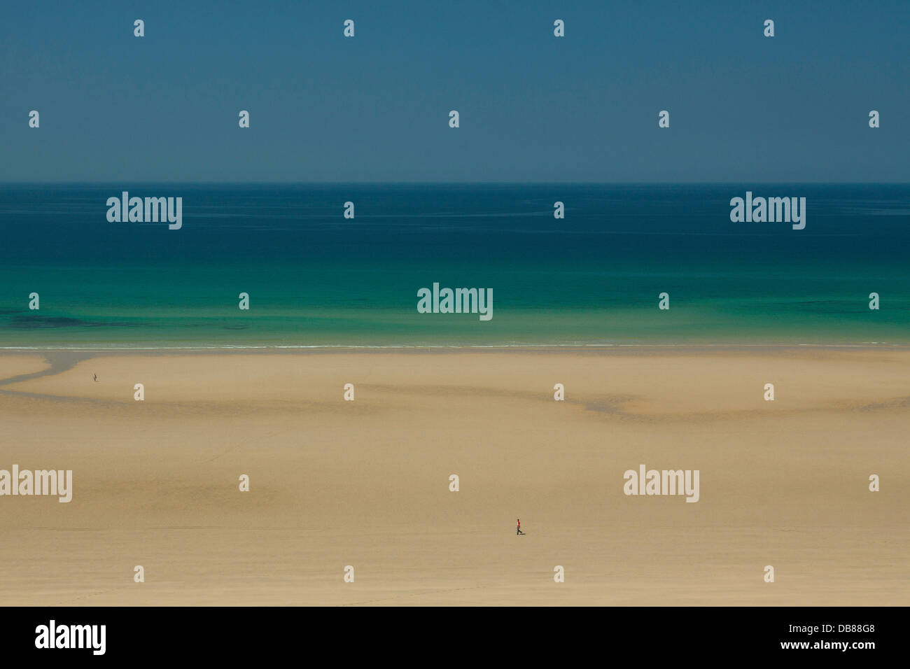 Perran sands beach sand hi-res stock photography and images - Alamy