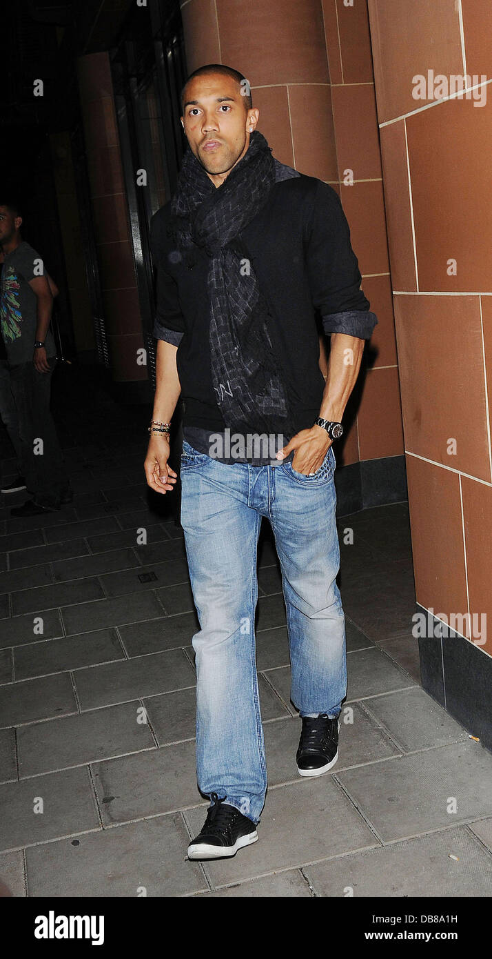 Gael Clichy, leaving the Arsenal football team dinner held at C London ...