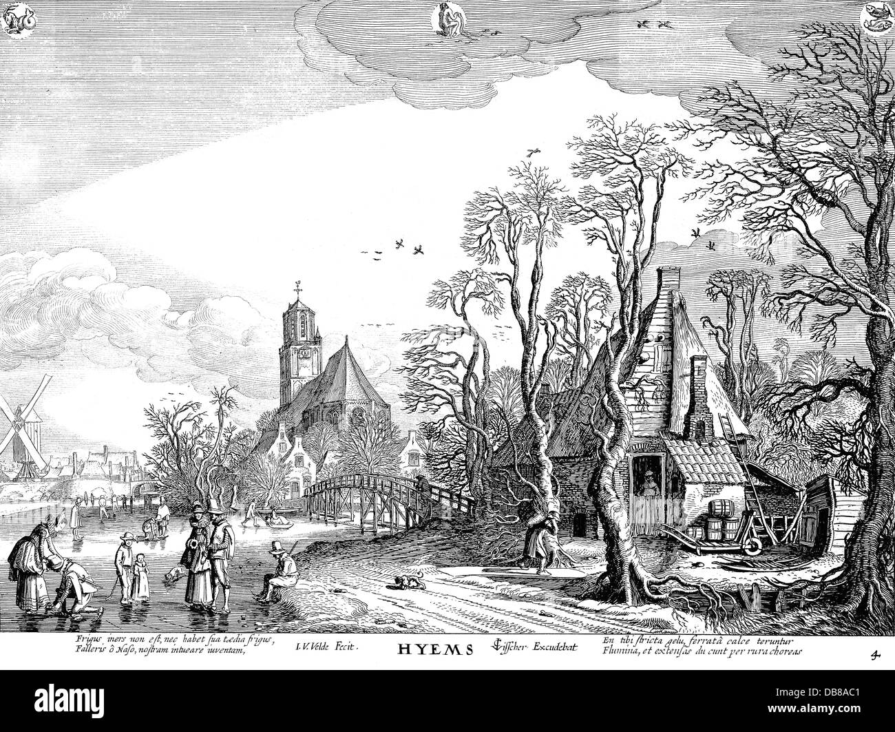 People ice skate winter Black and White Stock Photos & Images - Alamy