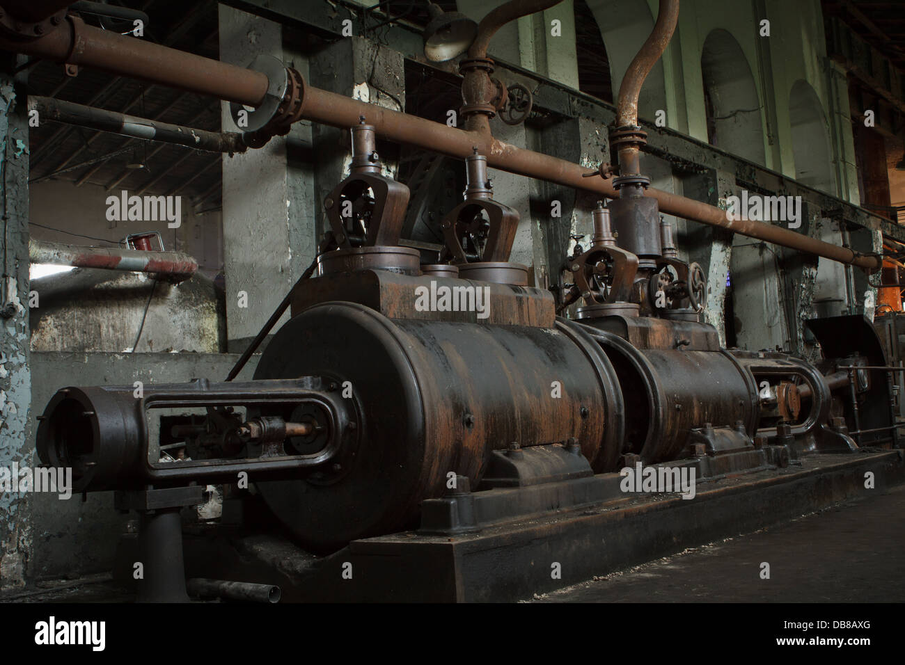 Steam engines in relic zinc rolling mill Uthemann. Industriada 2013 ...