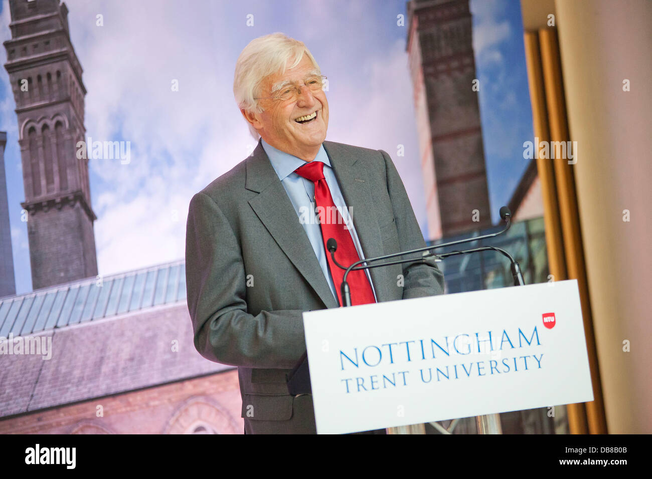 Sir Michael Parkinson Sir David Attenborough officially opens ...