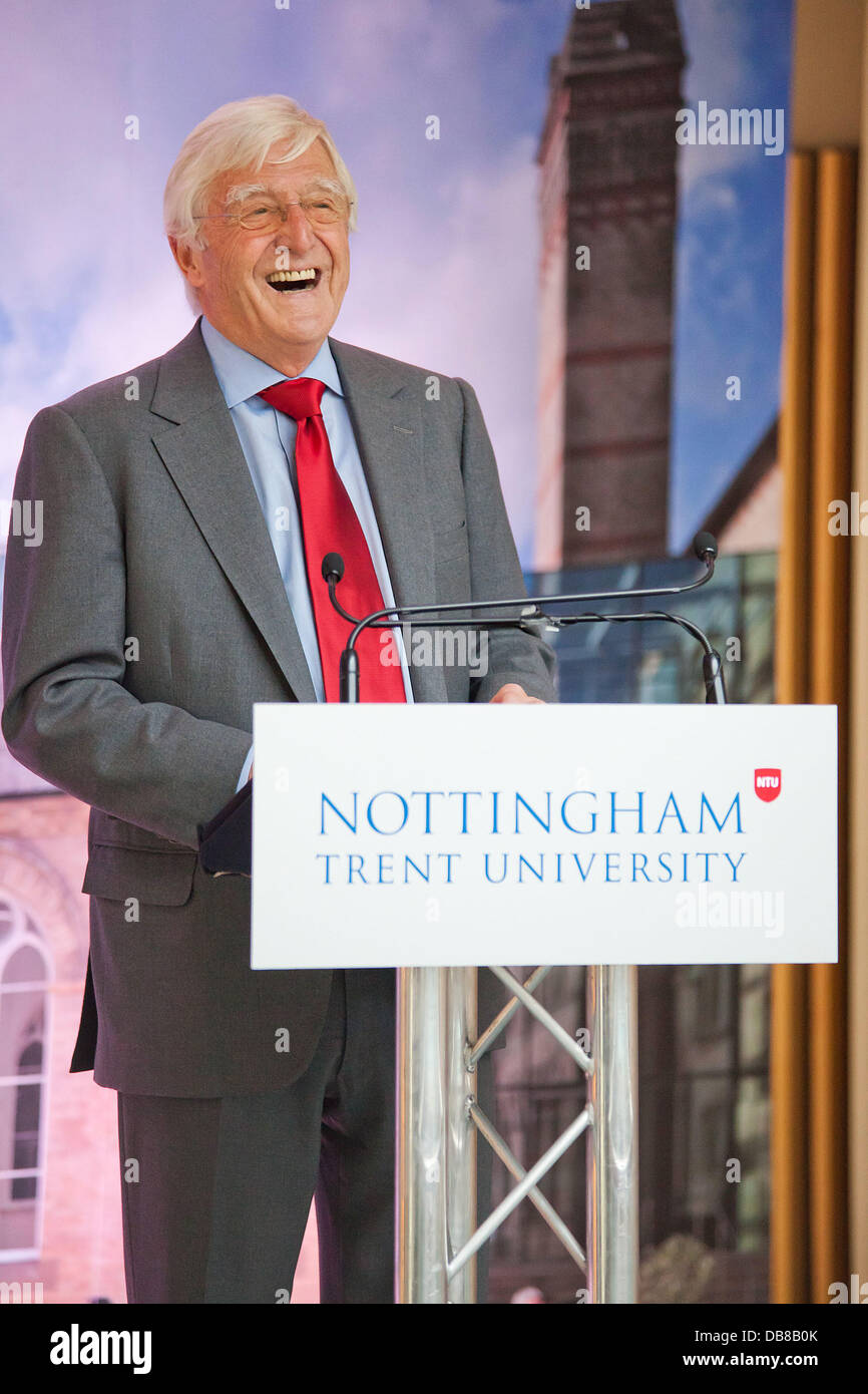 Sir Michael Parkinson Sir David Attenborough officially opens ...