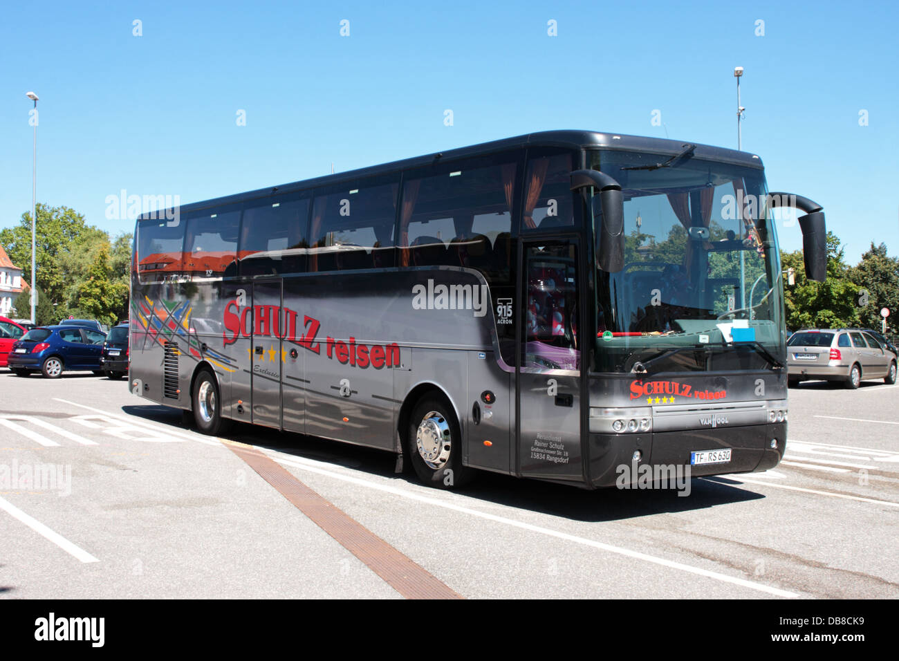 Van Hool T915 Acron Coach of Schultz Reisen parked in the coach park Schwerin Germany Stock ...