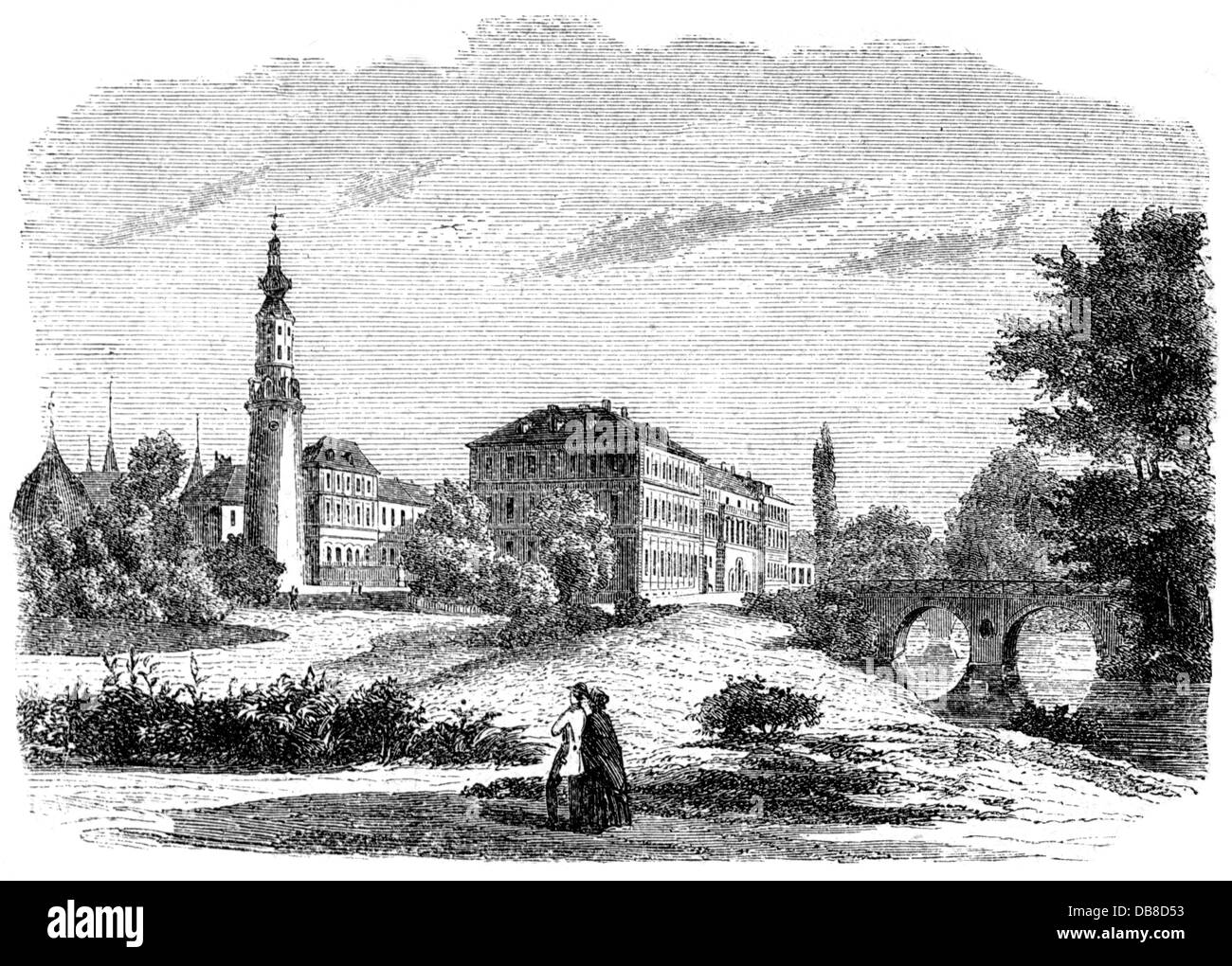 geography / travel, Germany, Weimar, castles, city palace, exterior ...