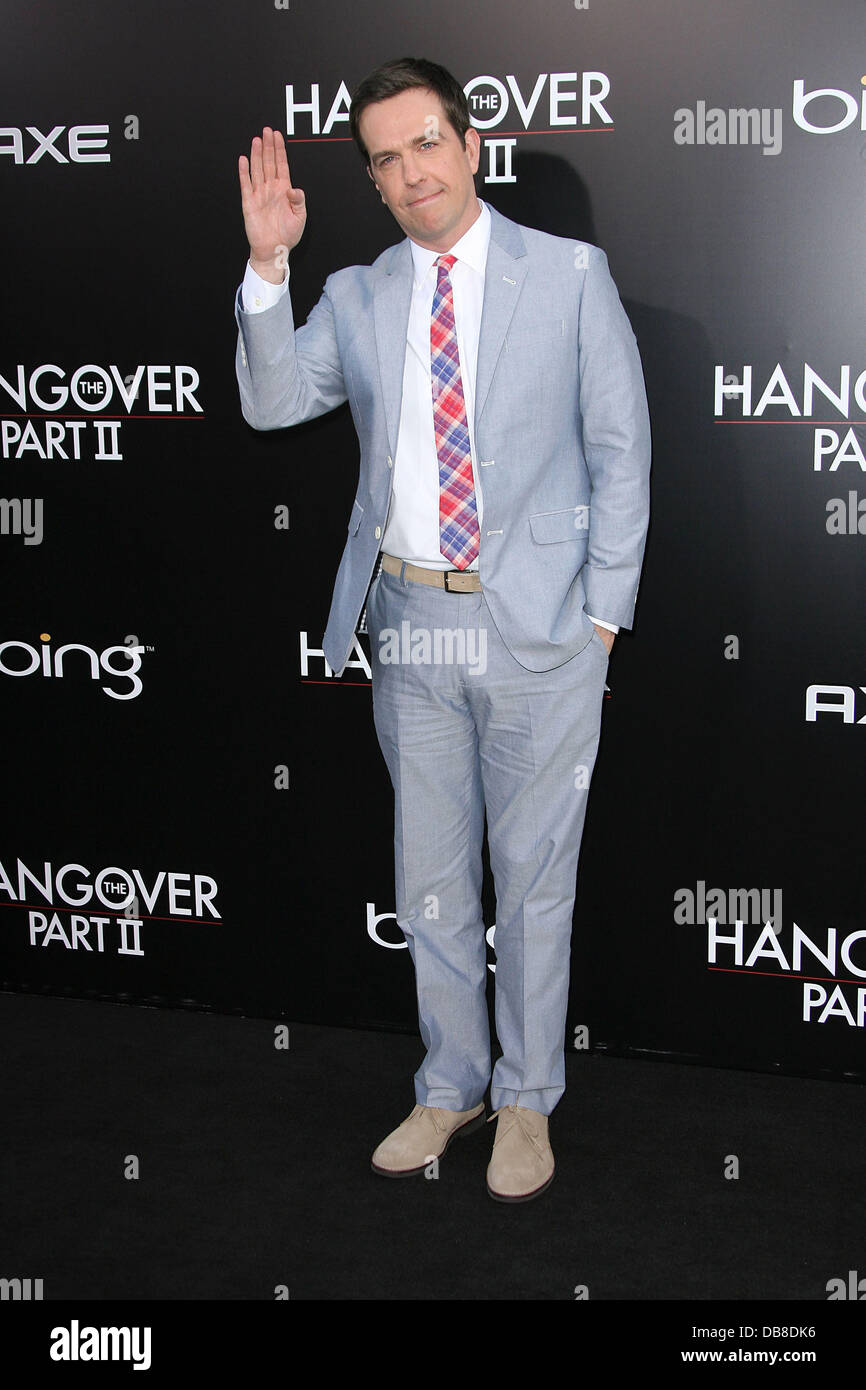 Ed Helms Los Angeles Premiere of 'The Hangover Part II' held at Grauman ...