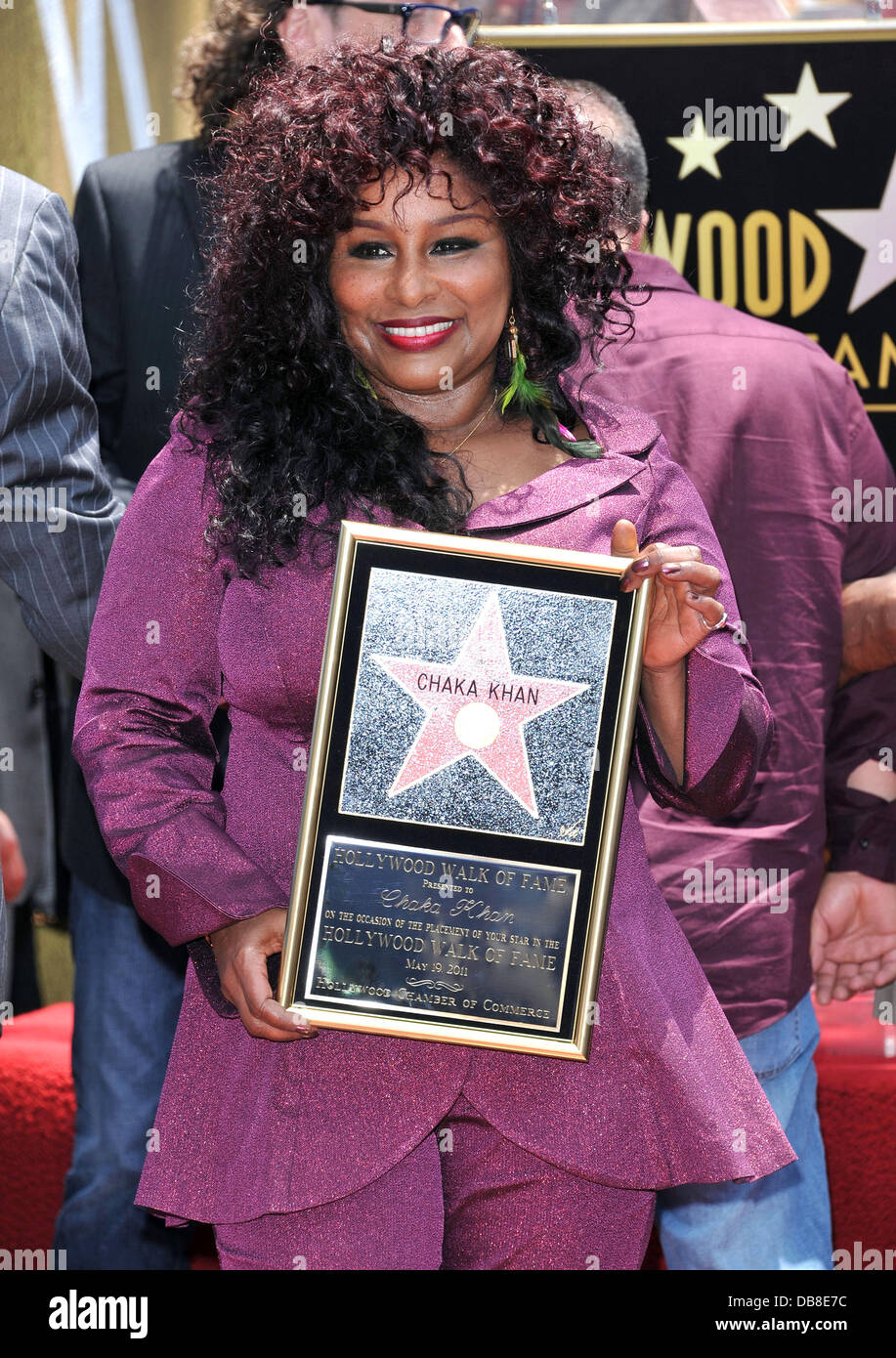 Chaka Khan Recording artist Chaka Khan is honored with a Star on the ...