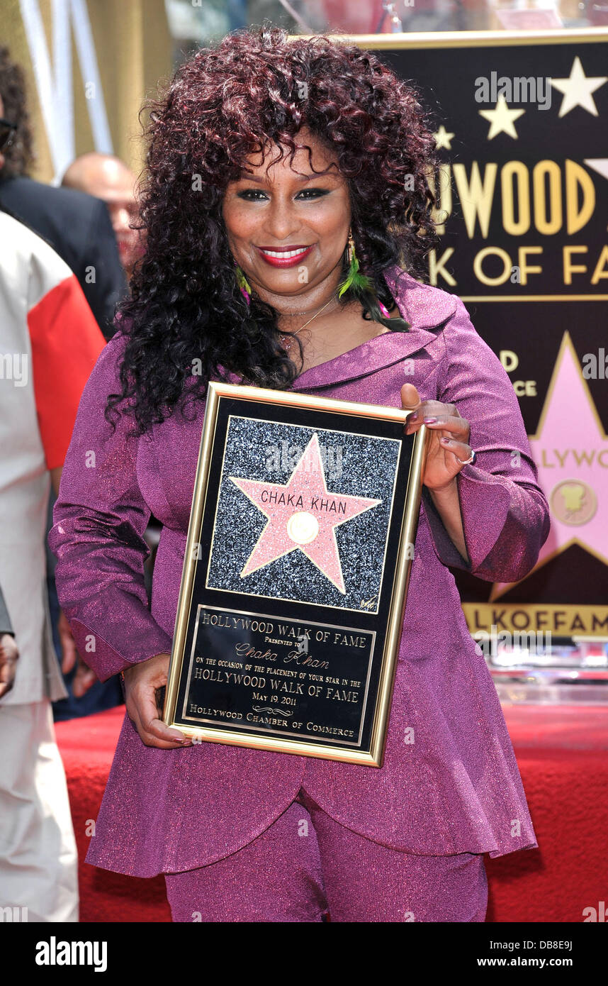 Chaka Khan Recording artist Chaka Khan is honored with a Star on the ...