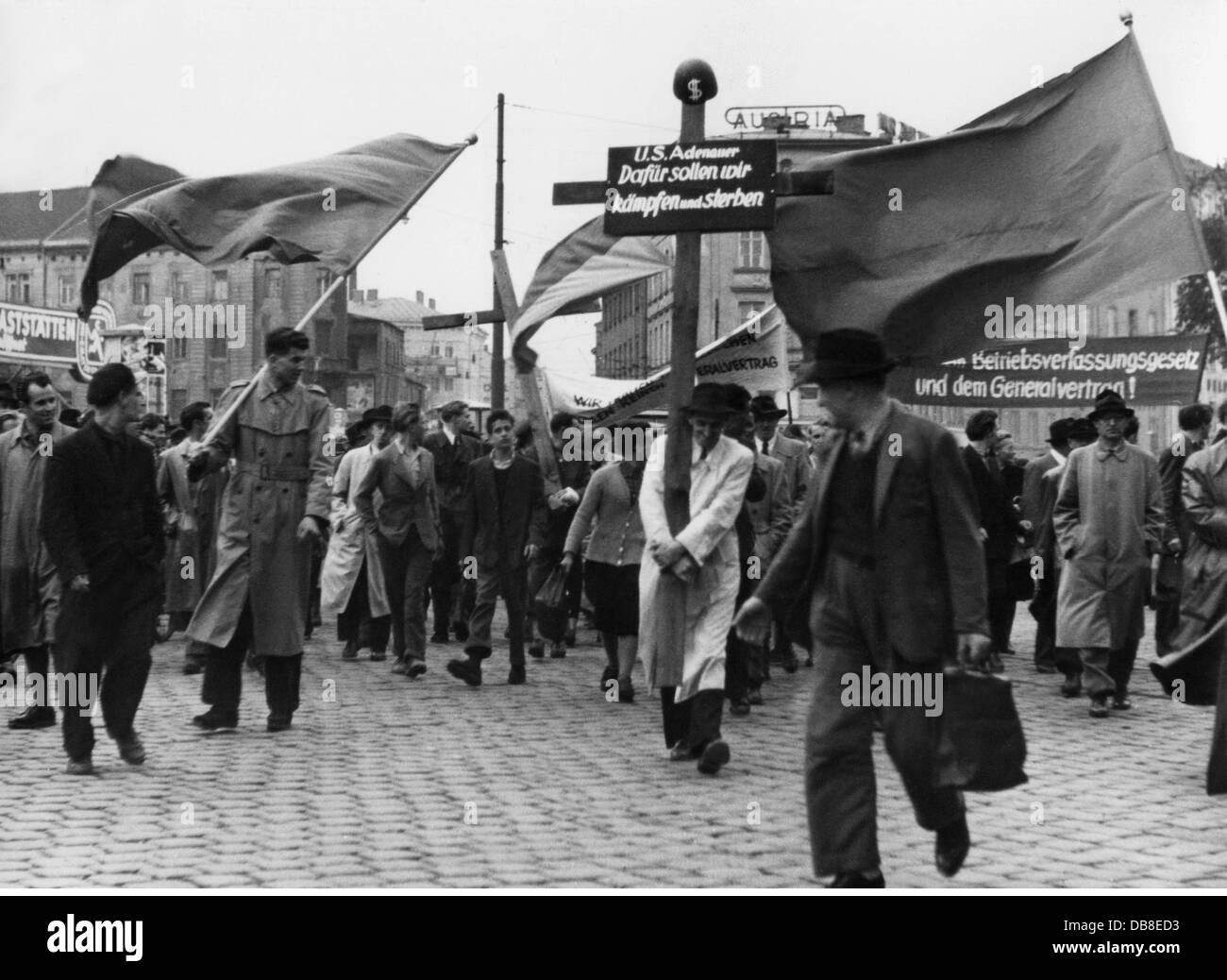 demonstrations, Germany, manifestation of the German federation of ...