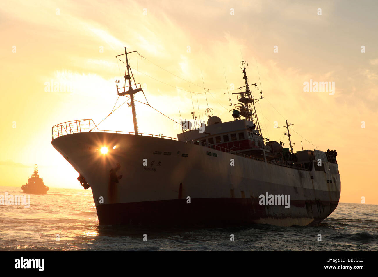 fishing trawler shipwreck off Clifton Beach in Cape Town Stock Photo ...