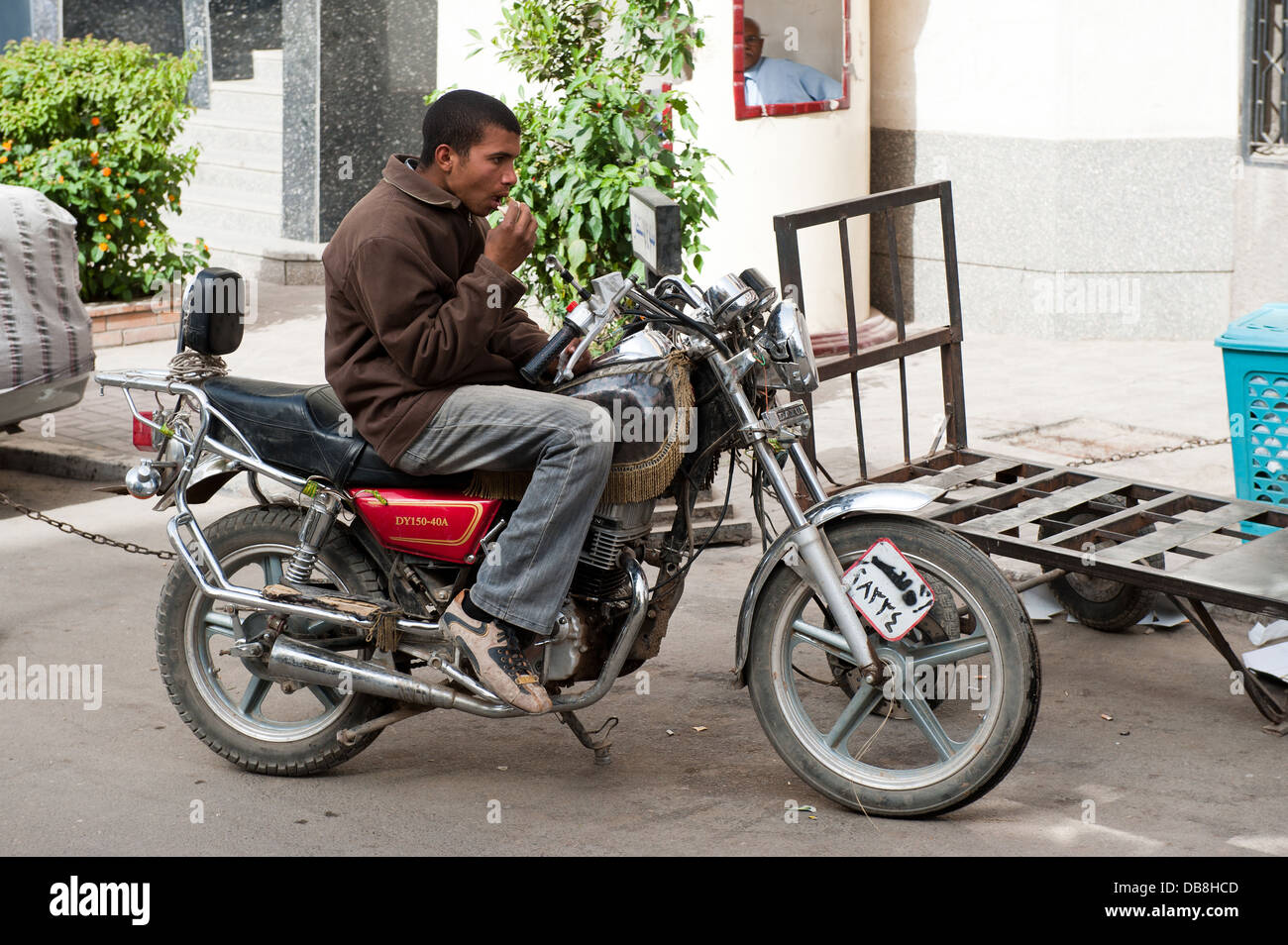 Motorcycle eating hi-res stock photography and images - Alamy