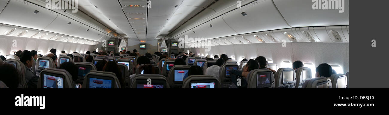 Fly Emirates boeing 777 docking in Beijing International airport Stock ...