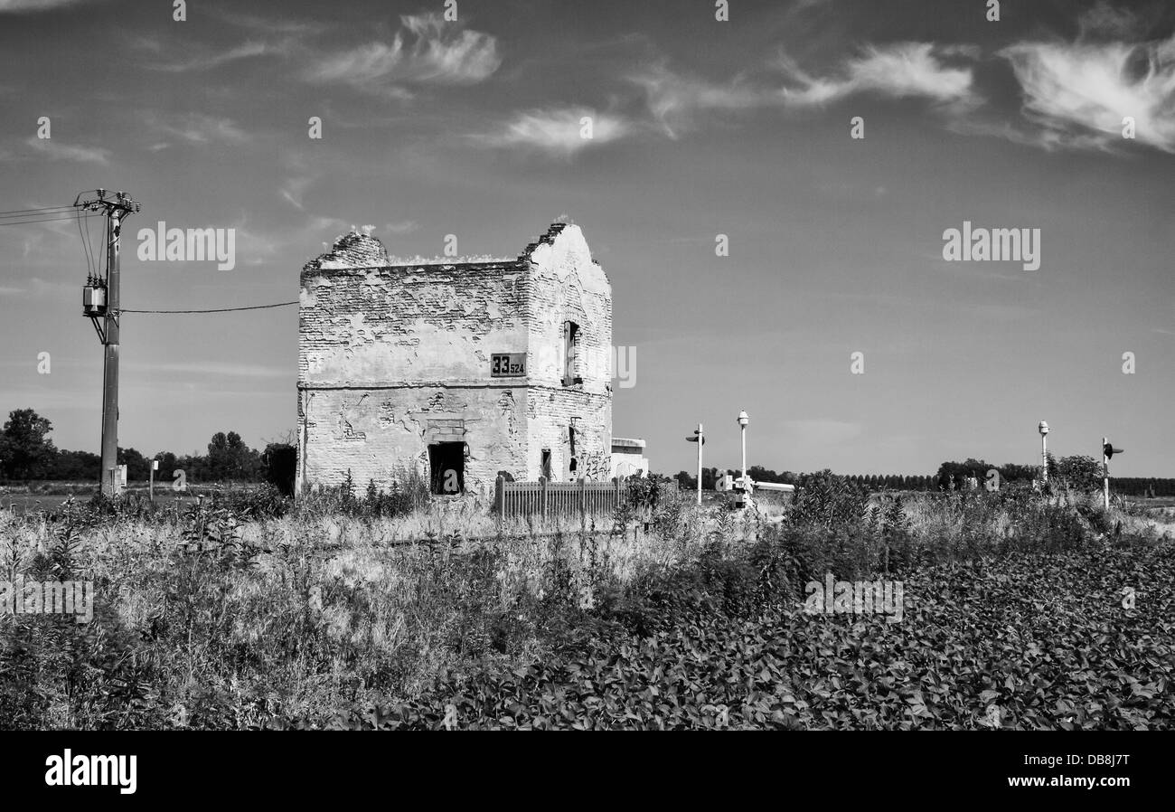 Vintage tracks crossing hi-res stock photography and images - Alamy