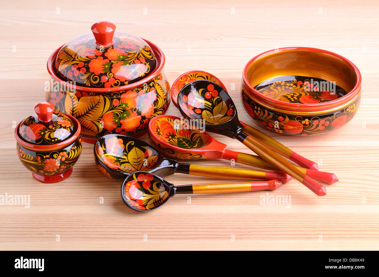 Russian food painting hi-res stock photography and images - Alamy