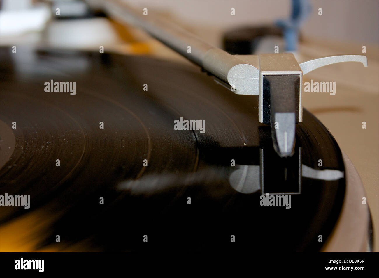 Record player needle on a vinyl record Stock Photo - Alamy