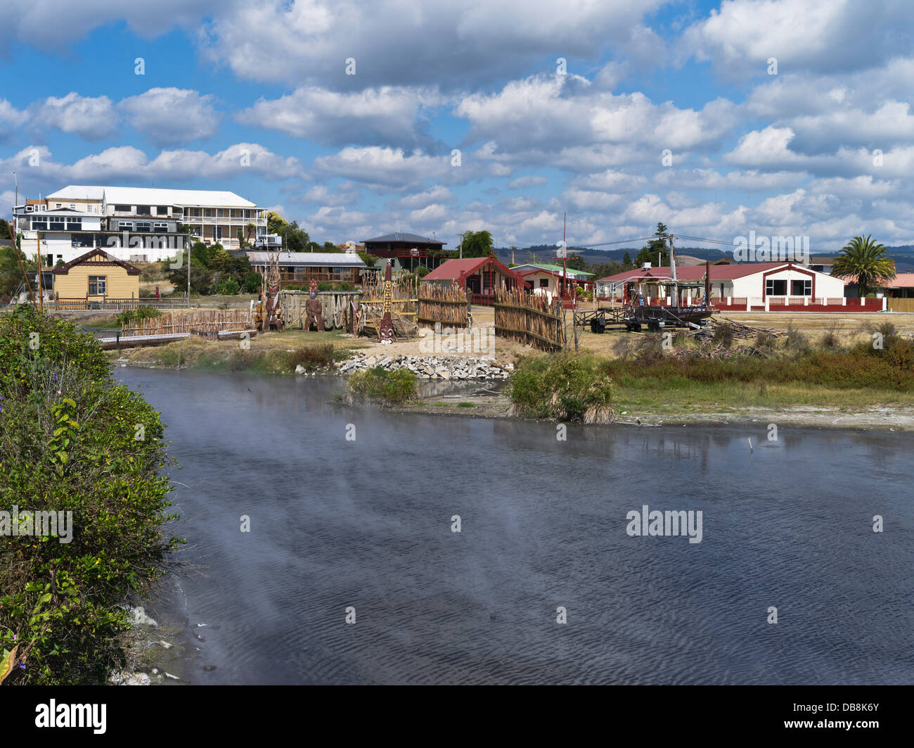 dh Utuhina Stream ROTORUA OHINEMUTU NEW ZEALAND Maori village steaming ...