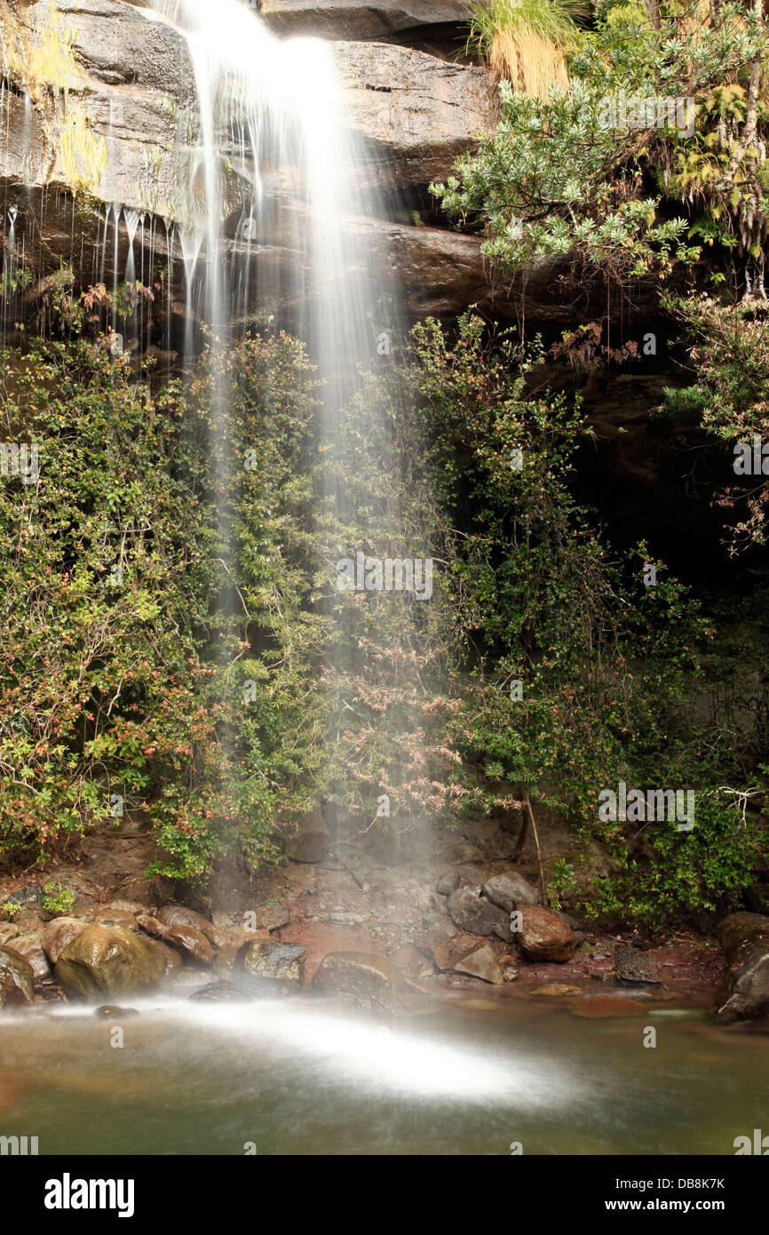 Doreen Falls near Cathedral Peak in the Drakensberg Stock Photo - Alamy