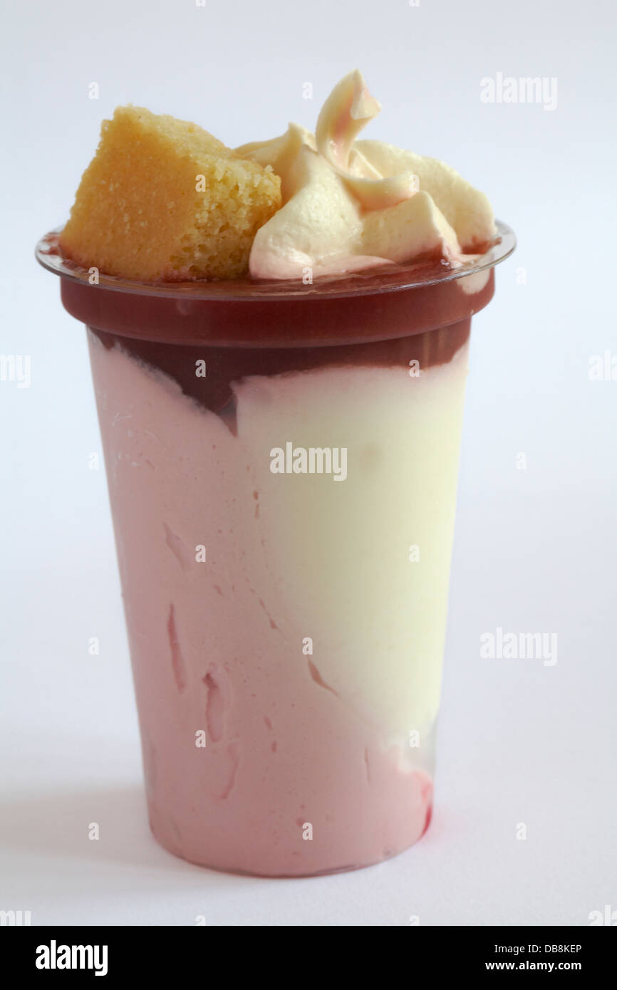 Marks & Spencer Raspberry Razzle Sundae with raspberry sauce fresh ...