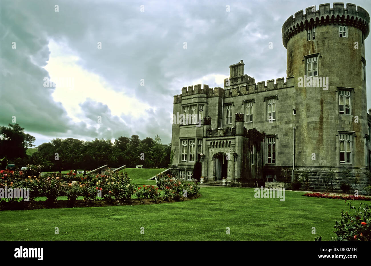 dromoland castle in county claire, ireland beform a rainshower Stock ...