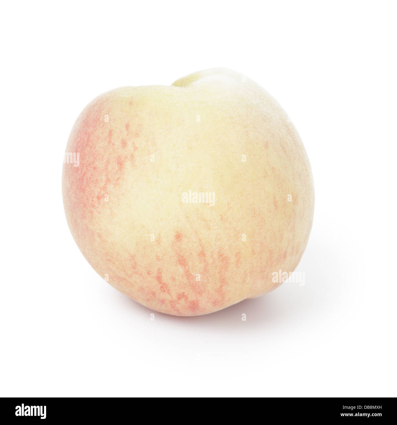 fresh whole peach, isolated on white background Stock Photo - Alamy