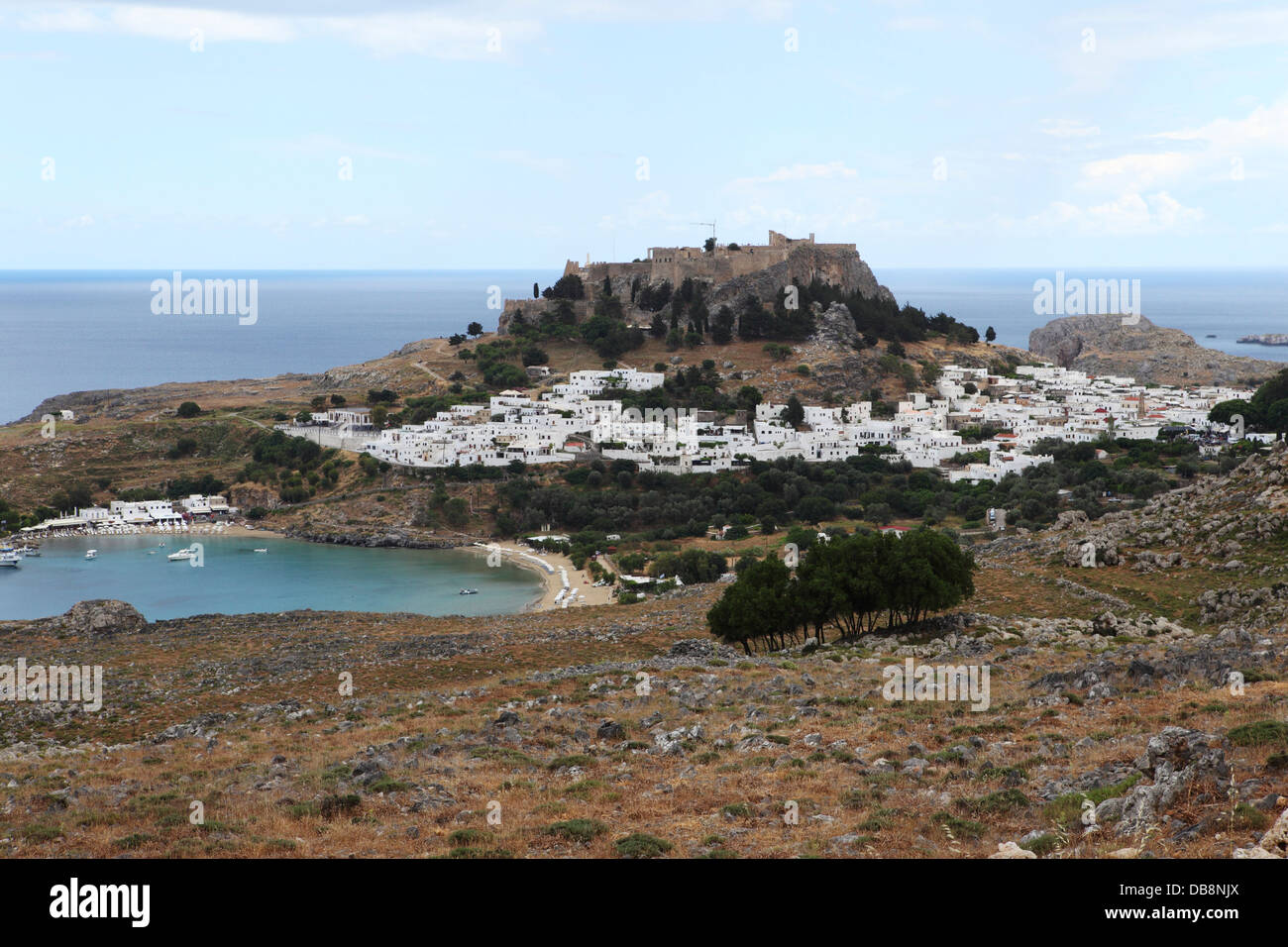 The Acropolis at Lindos, Rhodes, Greece Stock Photo - Alamy