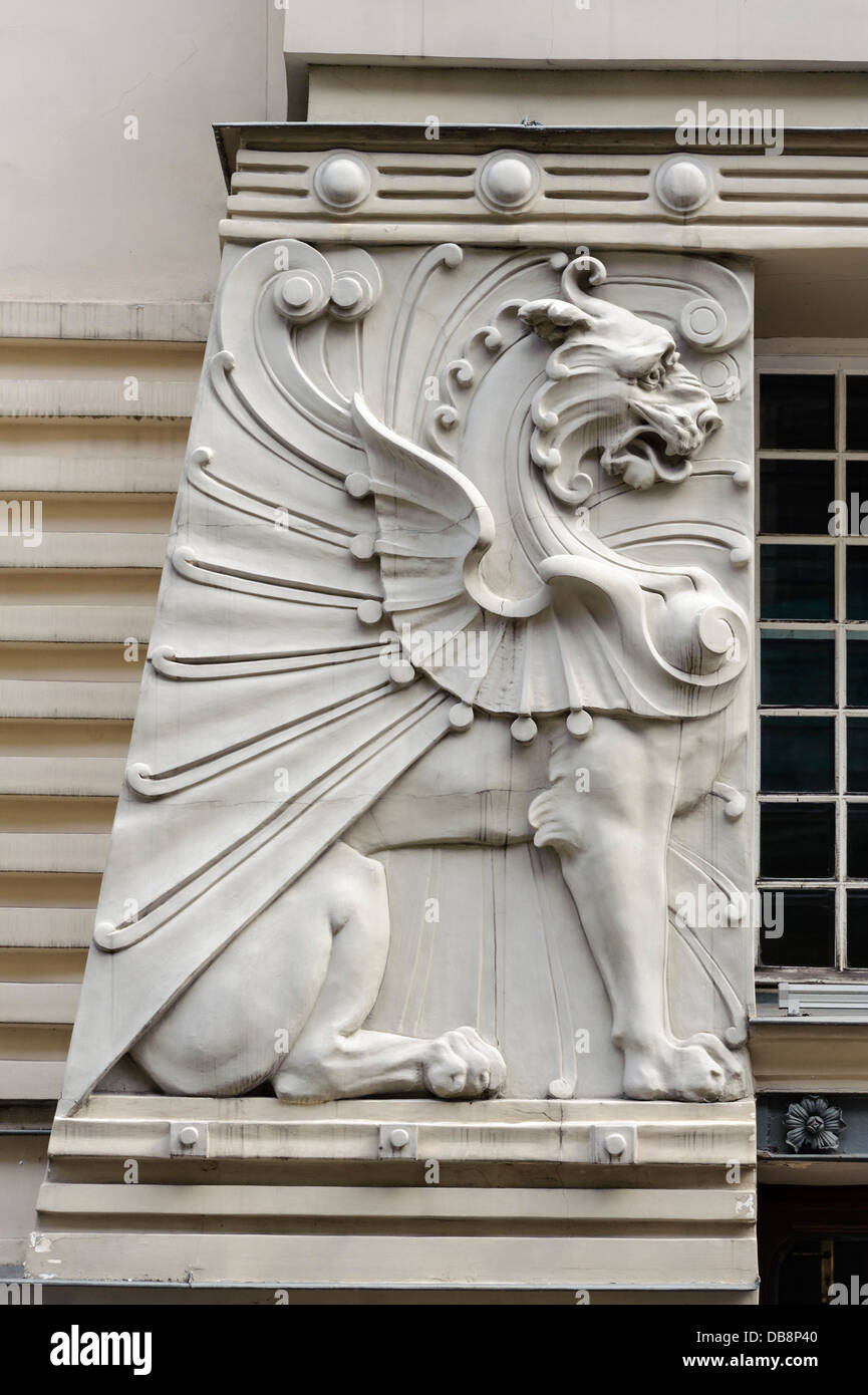 Art Nouveau building at Alberta Iela 4 built by Michail Eisenstein in ...