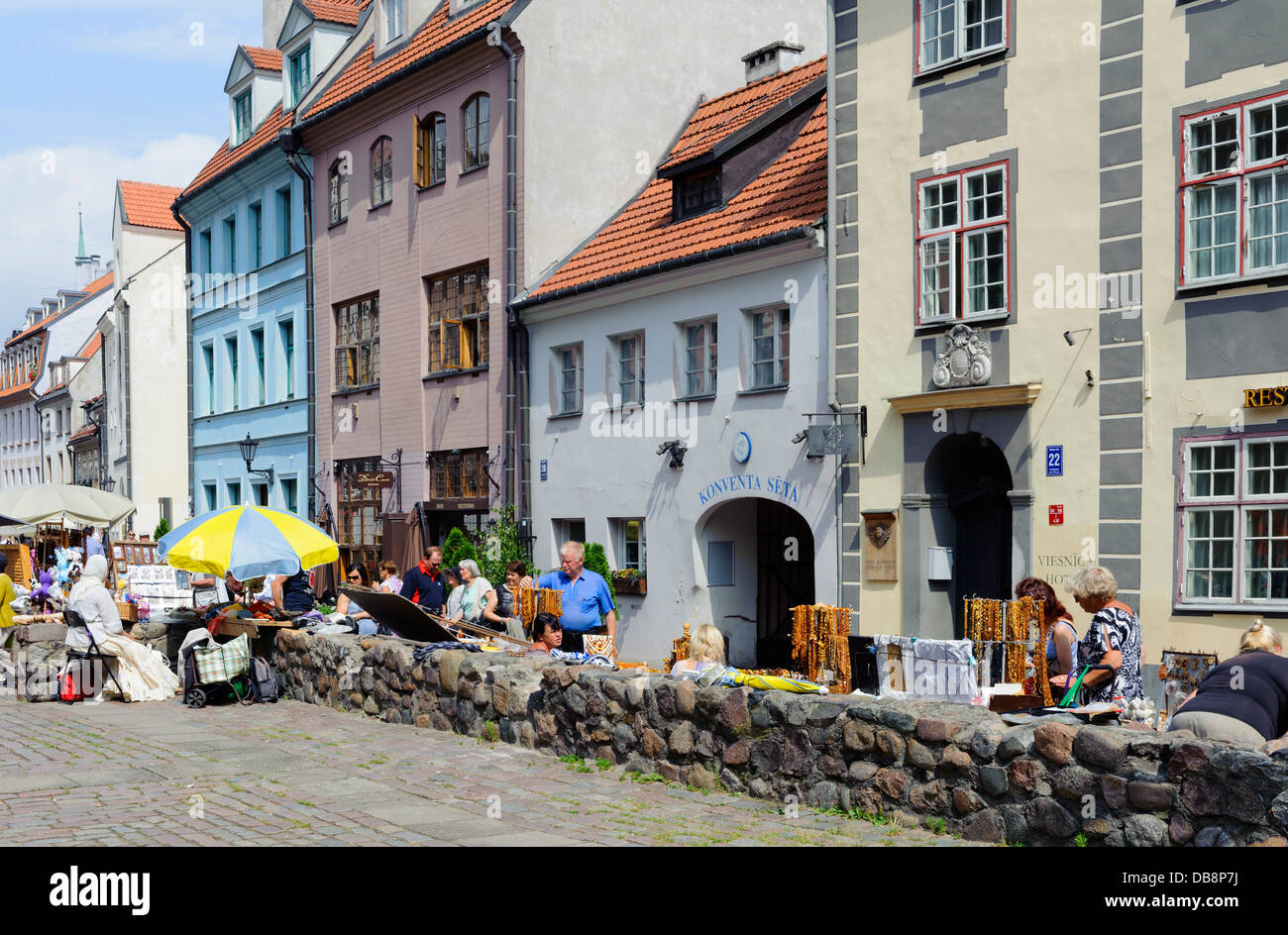Souvenir shop at St. Peter in Riga, Latvia, Europe, UNESCO World ...