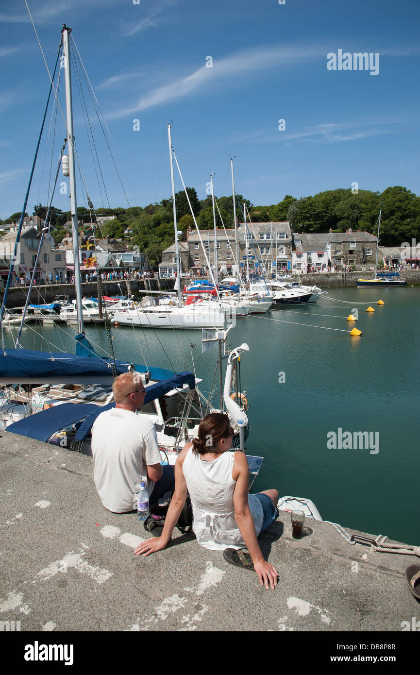 Padstow famous fishing port in North Cornwall England UK Stock Photo ...