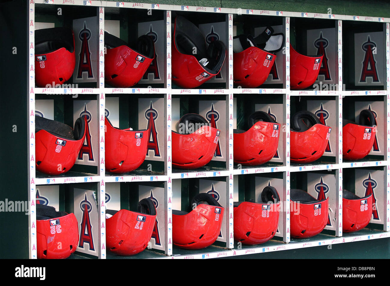 California angels baseball helmet hi-res stock photography and images ...