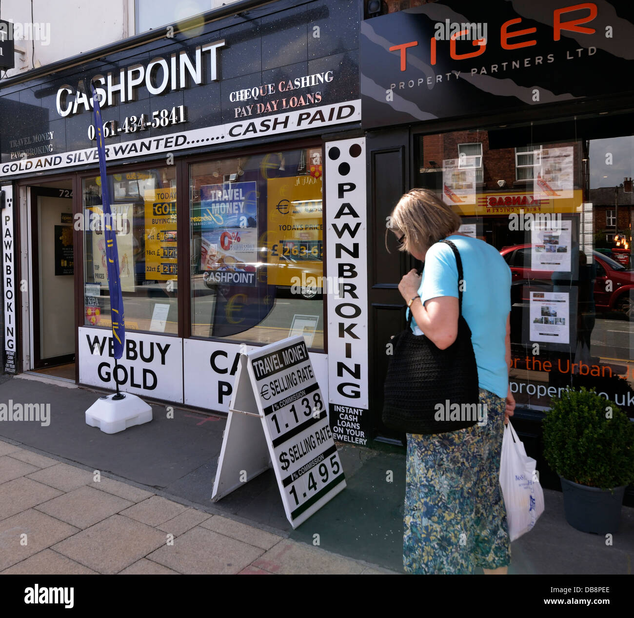 pawnbrokers in didsbury village, a surburb in south manchester, uk ...