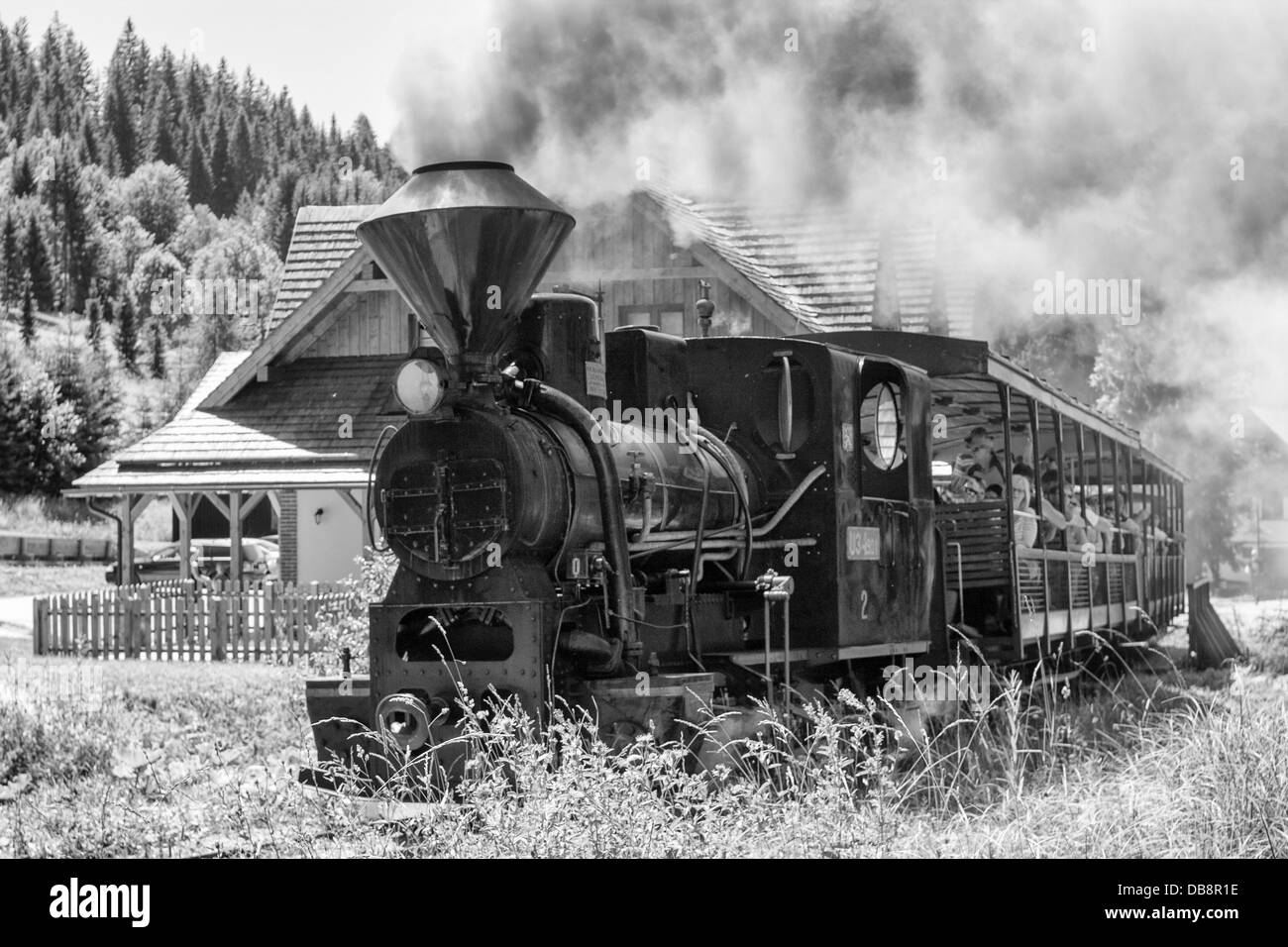 Steam locomotive Black and White Stock Photos & Images - Alamy