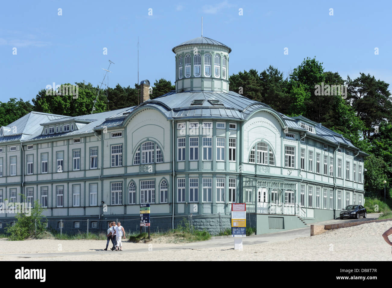House at the Beach of Jurmala-Majori, Latvia, Europe Stock Photo - Alamy