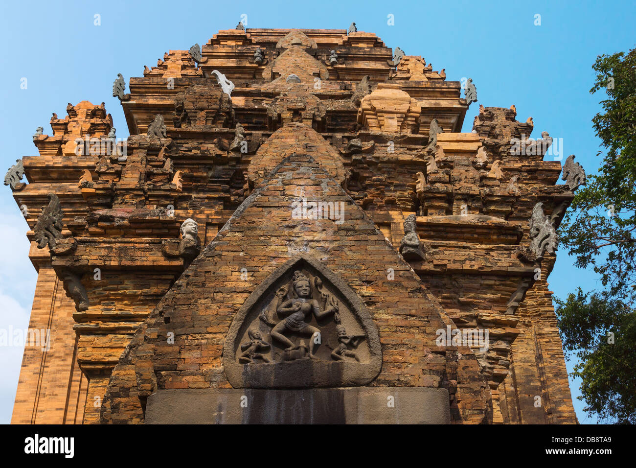 Vietnam, Top of the principal Cham tower at Po N'gar Sanctuary Stock ...