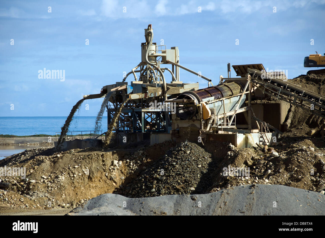 Gold mining machine in New Zealand Stock Photo - Alamy