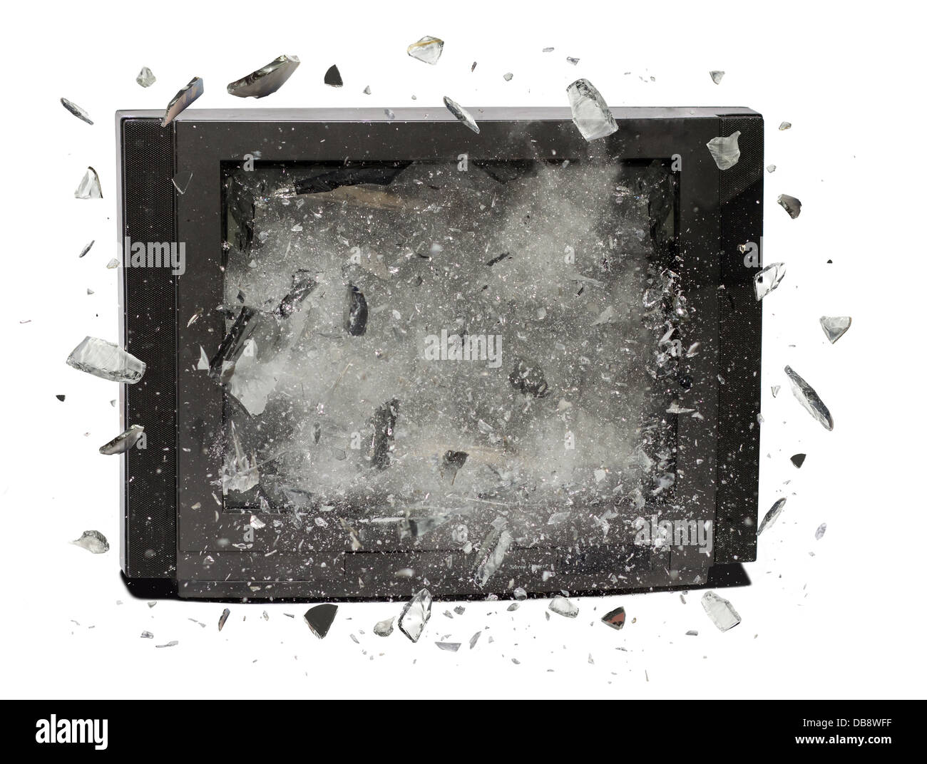 Smashed Tv Screen High Resolution Stock Photography and Images - Alamy