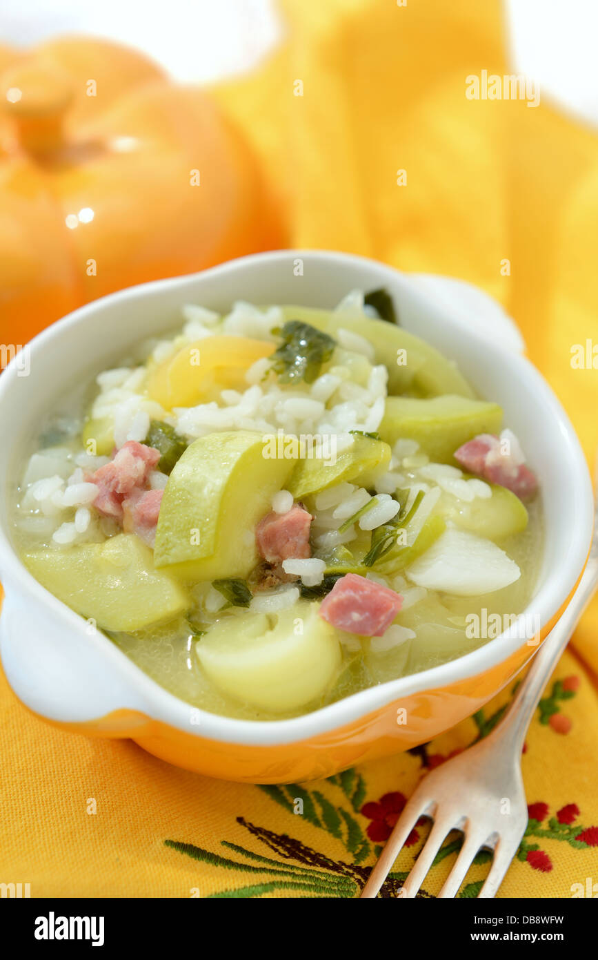 Stewed vegetables with rice Stock Photo - Alamy