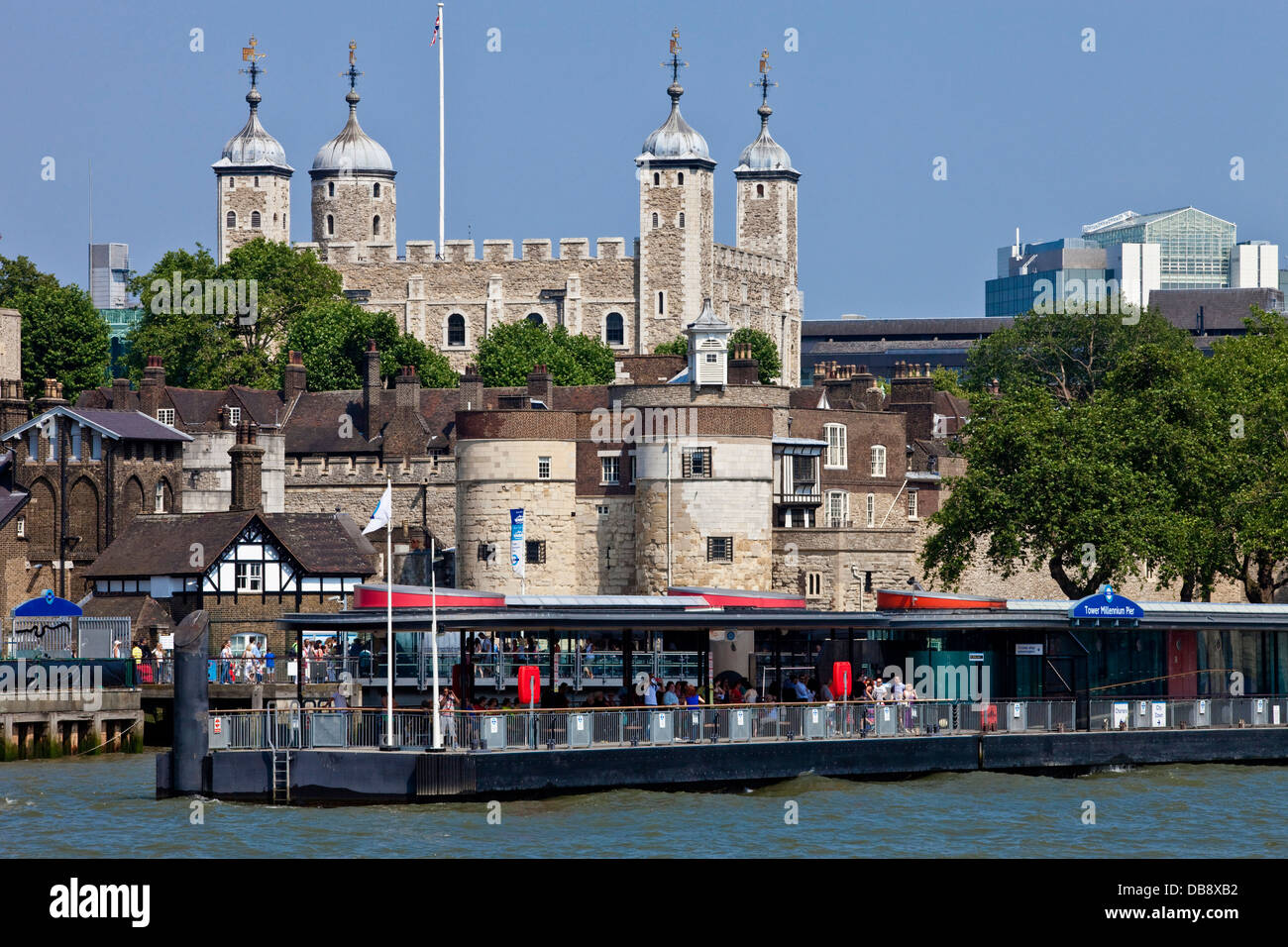 The Tower of London and The Tower Millennium Pier, London, England ...