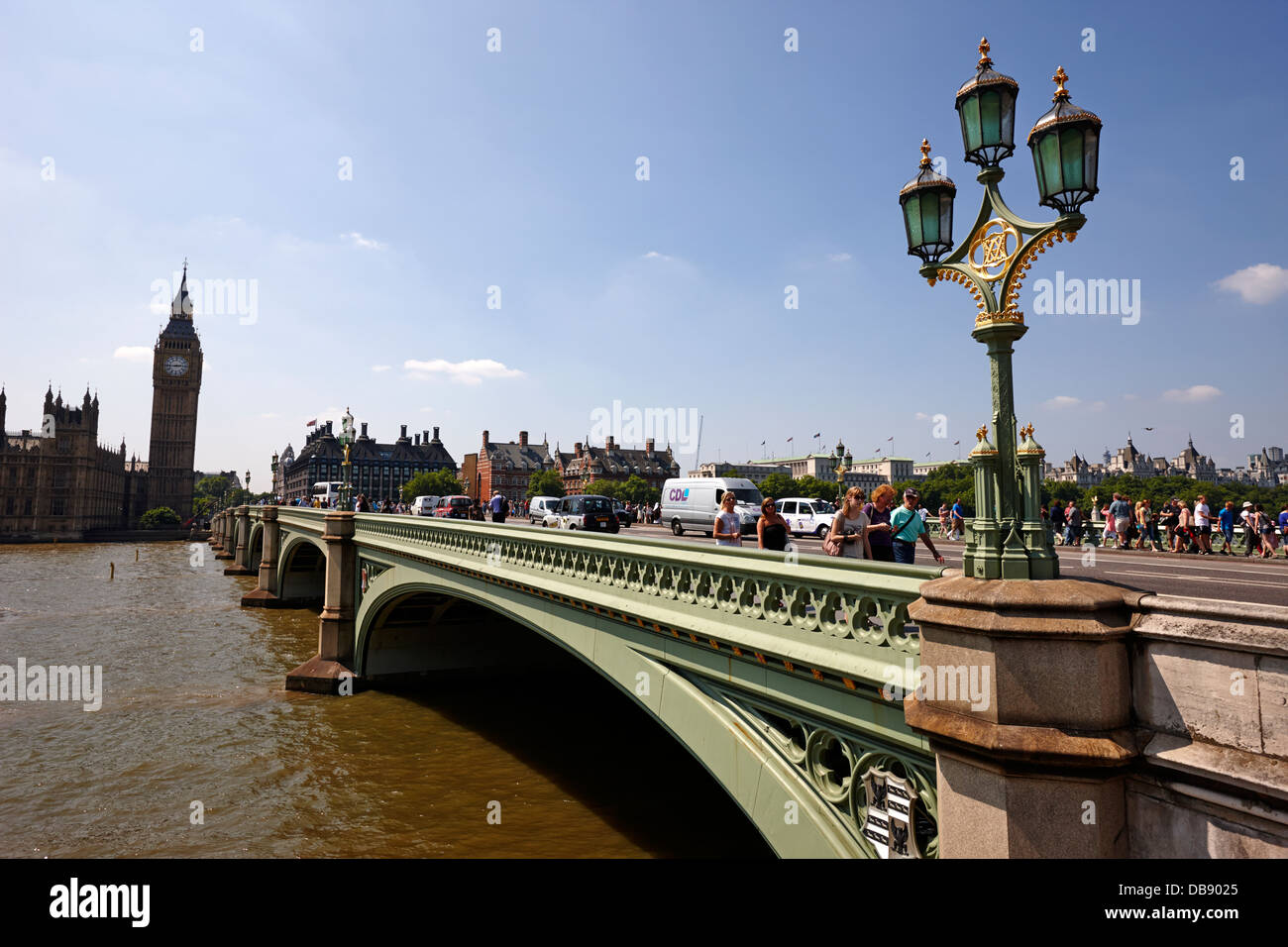lampost on westminster bridge central London England UK Stock Photo - Alamy