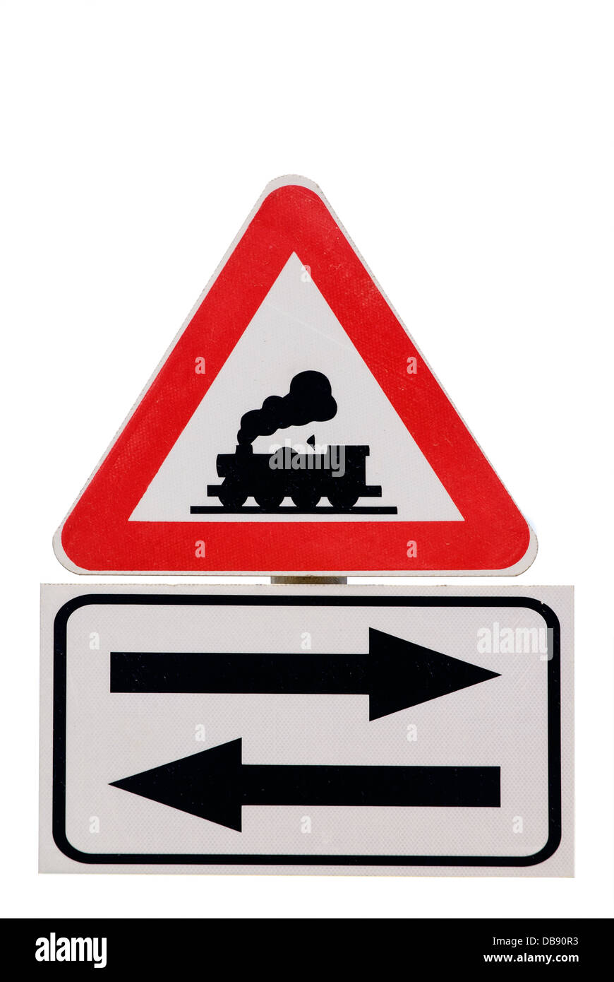 Railway signboard Cut Out Stock Images & Pictures - Alamy