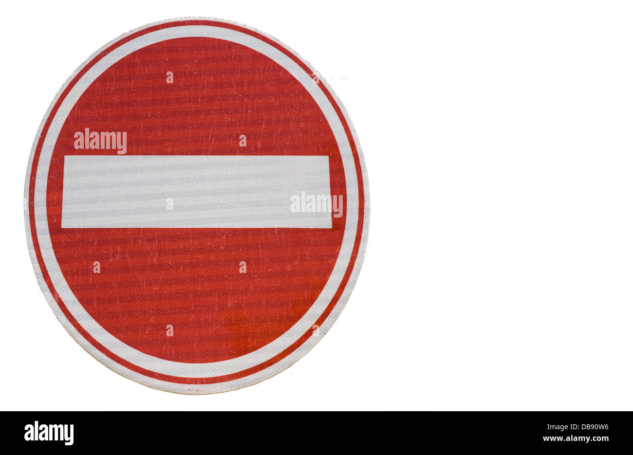 Road sign. Warning, wrong direction. No entry Stock Photo - Alamy